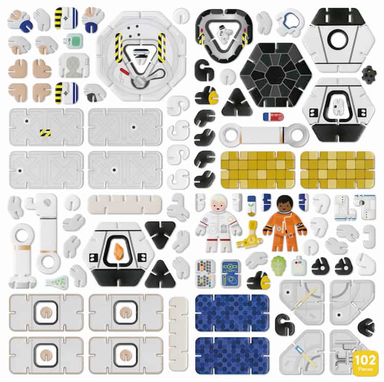 Space Station Play Set - Imaginative Play - Plastic Free Toys - Playpress