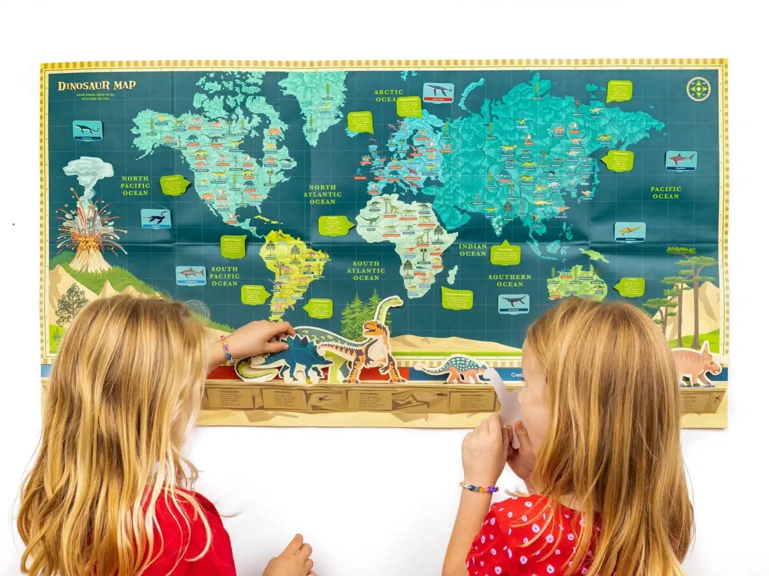 Dinosaur Timeline World Map - Map of Dinosaurs - Shop Online