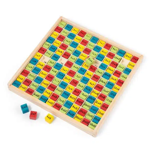Wooden Times Table Board a classic wooden toy to help learning